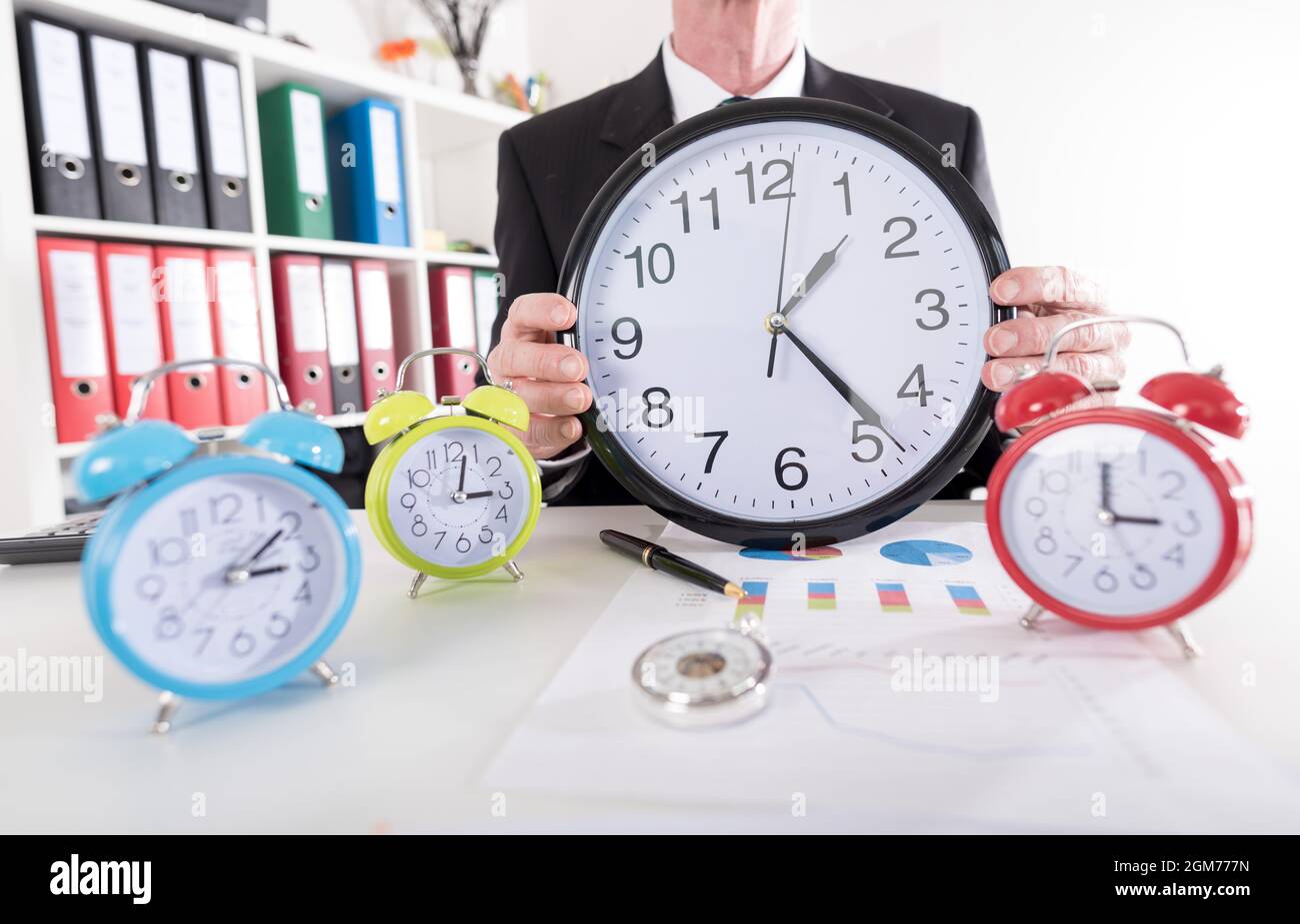 Corporate desk clocks hi-res stock photography and images - Alamy