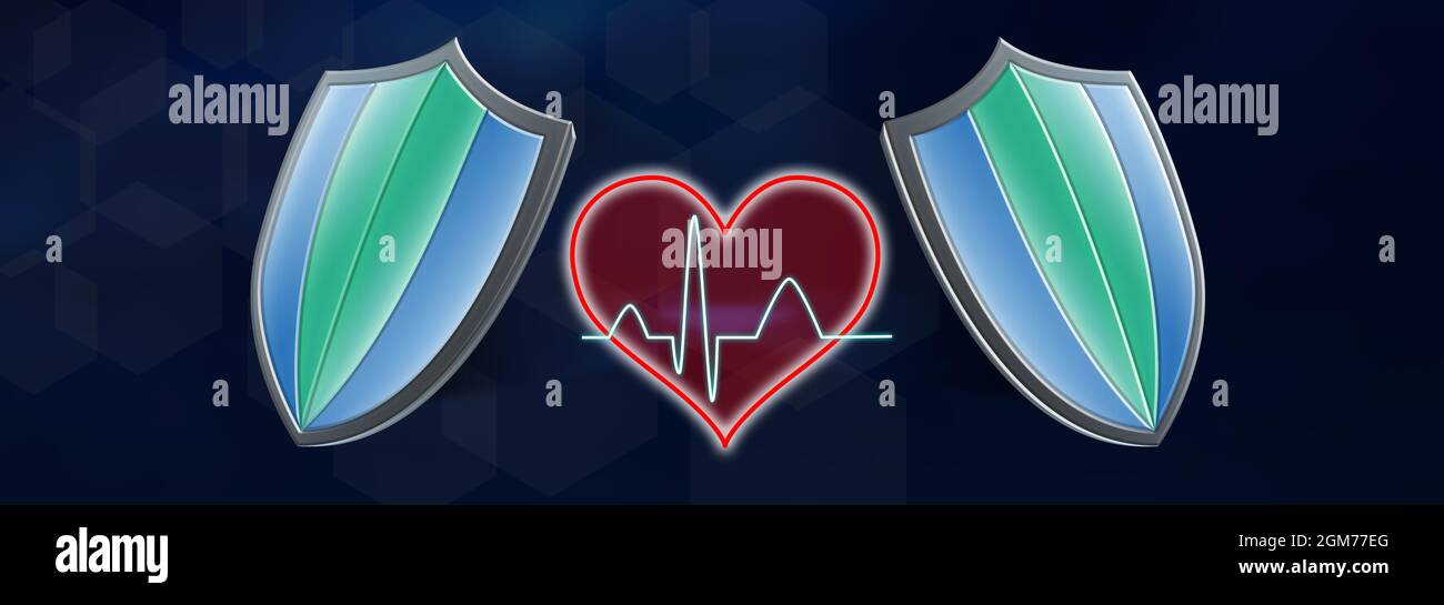 Illustration of a health insurance concept Stock Photo - Alamy