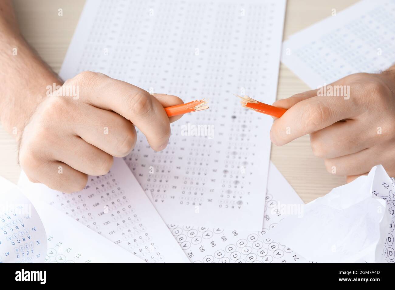 Examination answer sheets hi-res stock photography and images - Alamy