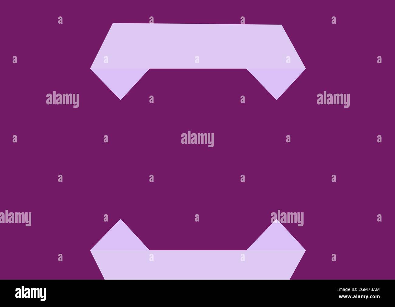 Digitally generated image of abstract banner against copy space on pink ...