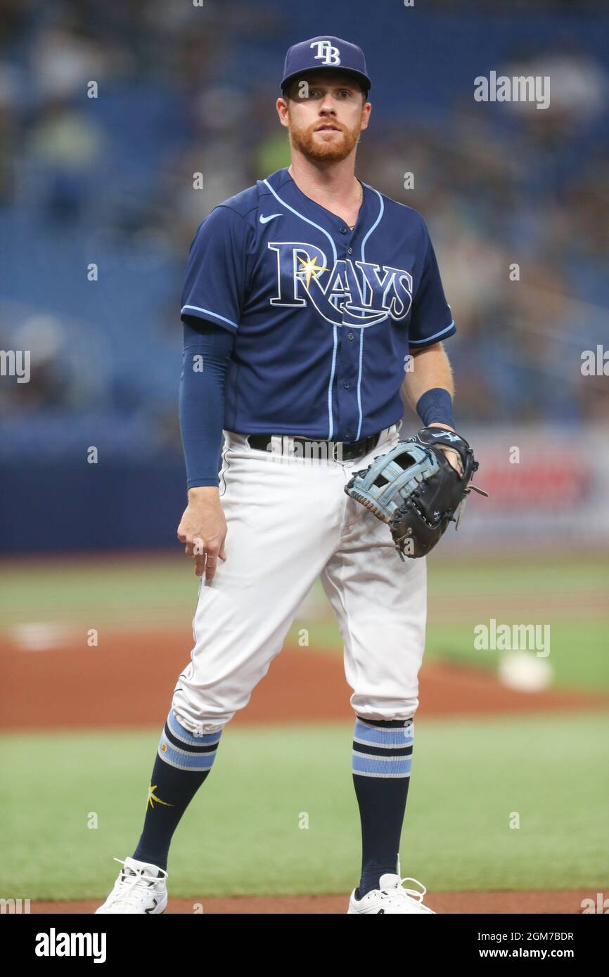 St. Petersburg, FL. USA; Tampa Bay Rays right fielder Jordan Luplow (25 ...