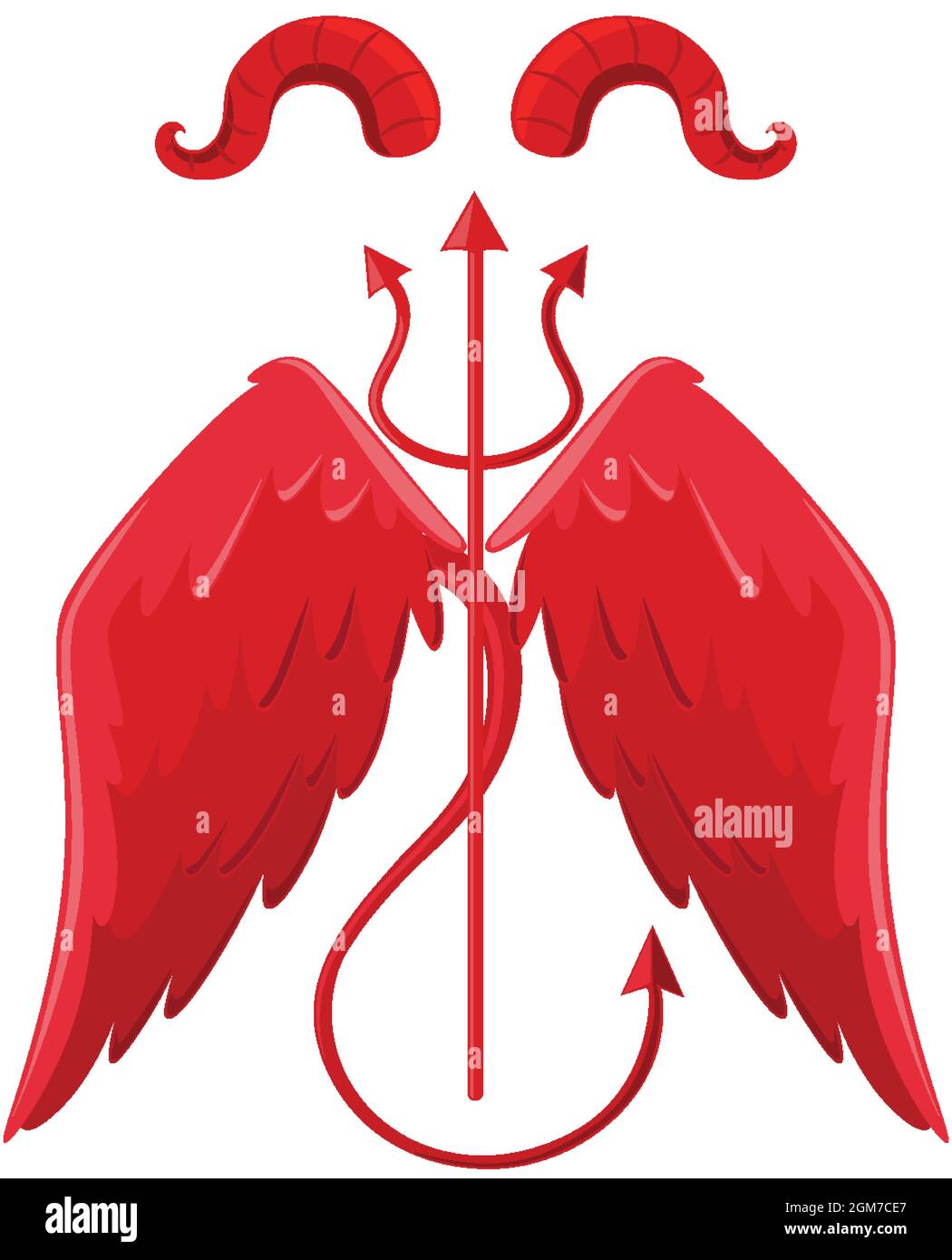 Devil and angel design elements illustration Stock Vector Image & Art ...