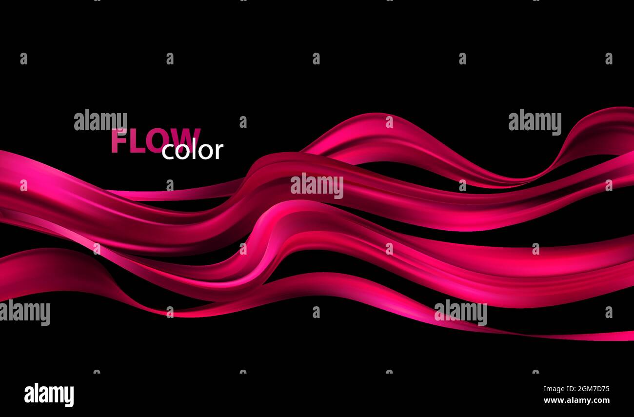 Abstract colorful vector background, color flow liquid wave Stock ...