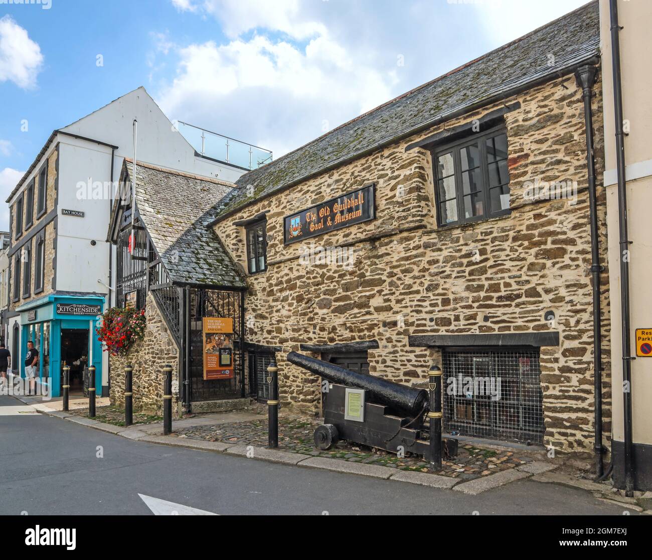 The old Guildhall, Gaol and now Museum in FHigher Market Street, Looe ...