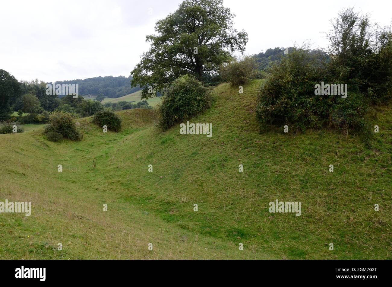 Sycharth remains of a Motte and bailey castle birthplace of Owain ...