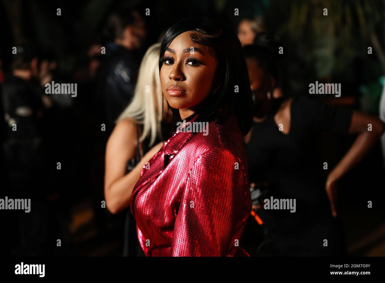 BEVERLY HILLS, LOS ANGELES, CALIFORNIA, USA - SEPTEMBER 16: Rapper Yung ...