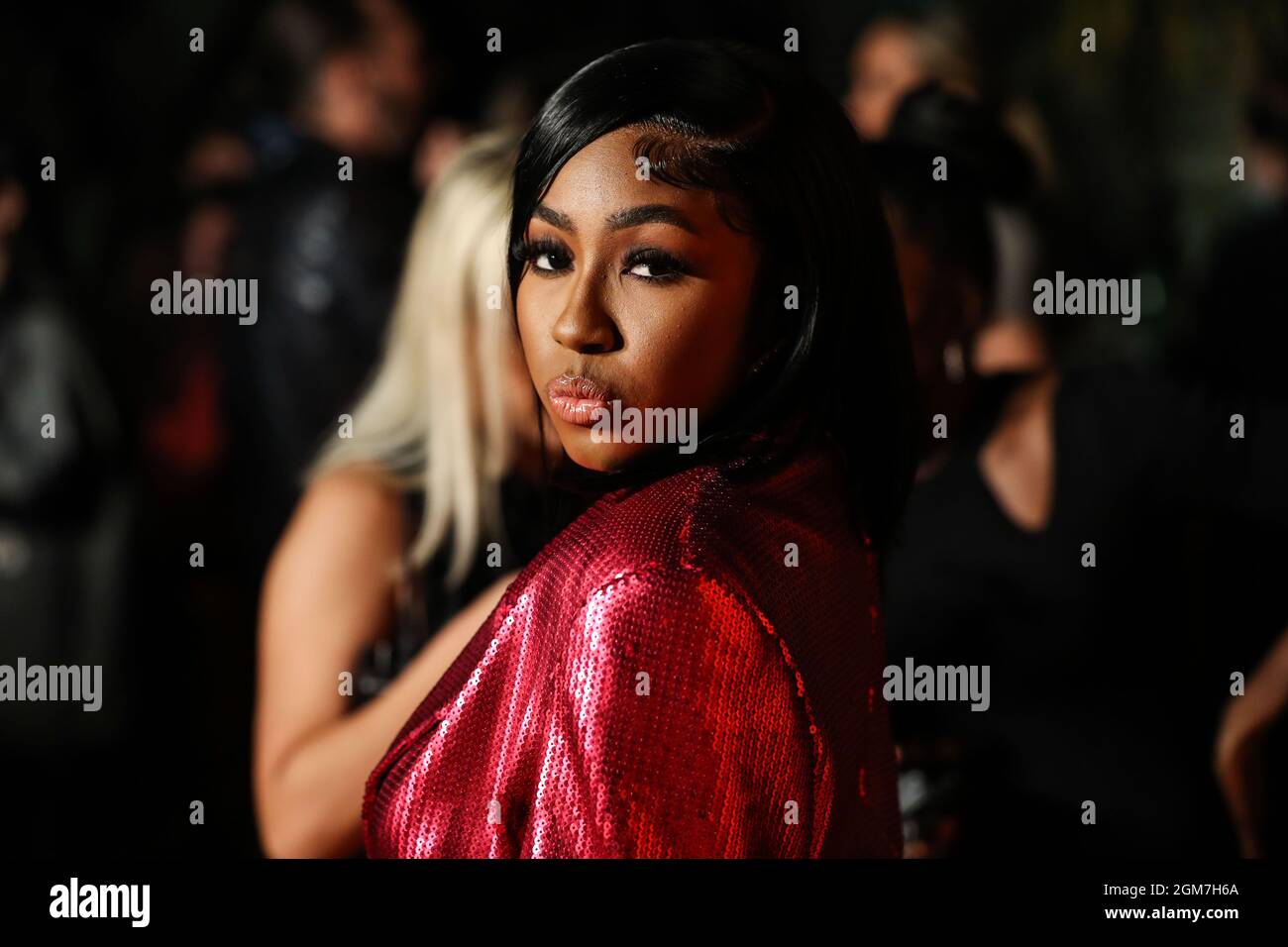 BEVERLY HILLS, LOS ANGELES, CALIFORNIA, USA - SEPTEMBER 16: Rapper Yung ...