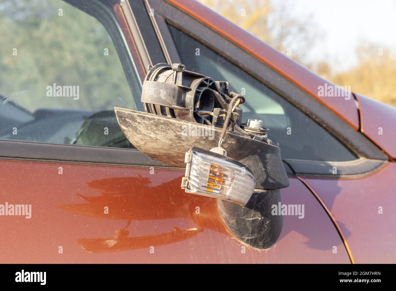 Broken wing mirror hi-res stock photography and images - Alamy