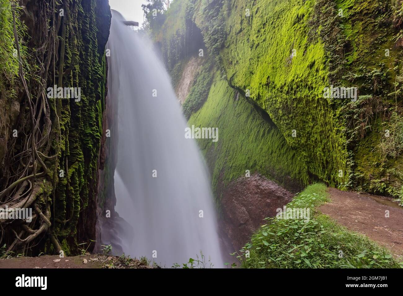 Blawan Waterfall around Kawa Ijen Crater, Beautiful Waterfall hidden in ...