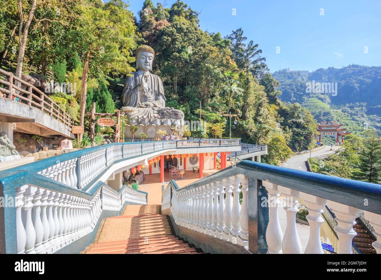 Genting Highlands, Malaysia - April 16, 2017: Large stone Buddha statue ...