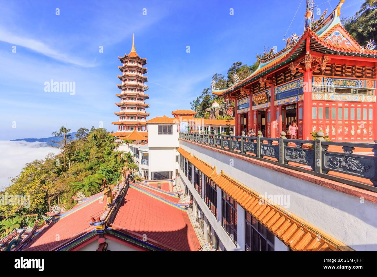 GENTING HIGHLANDS, MALAYSIA - APRIL 16, 2017: Chin Swee Caves Temple in ...