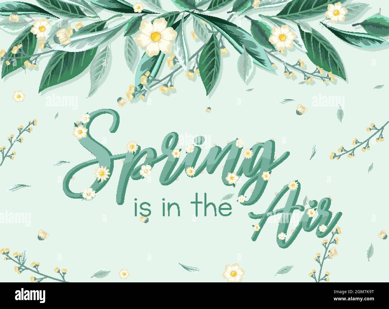 Floral spring banner template illustration Stock Vector Image & Art - Alamy