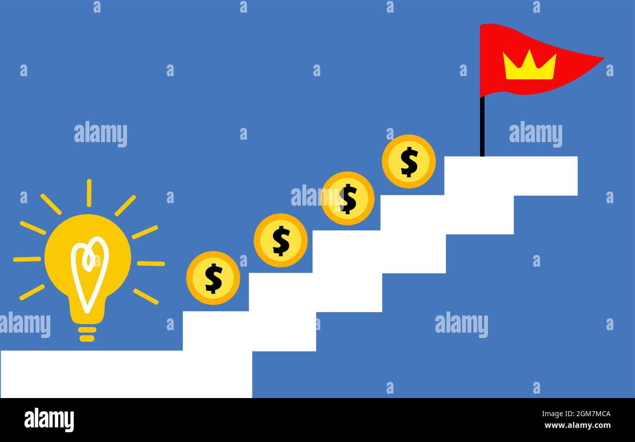 Illustration about venture capital and startup success comes from great ...