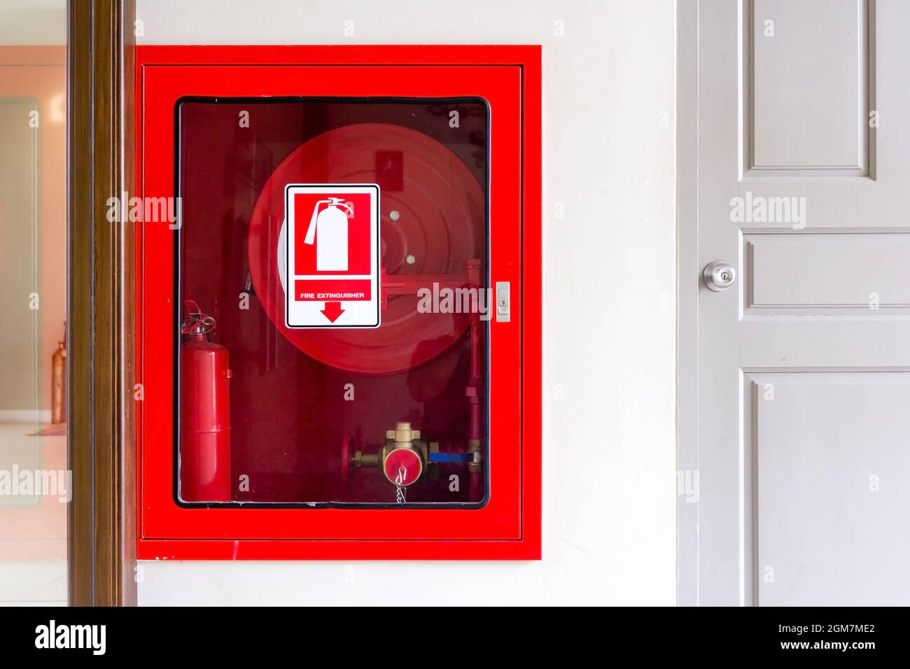 Fire hose reel hi-res stock photography and images - Alamy