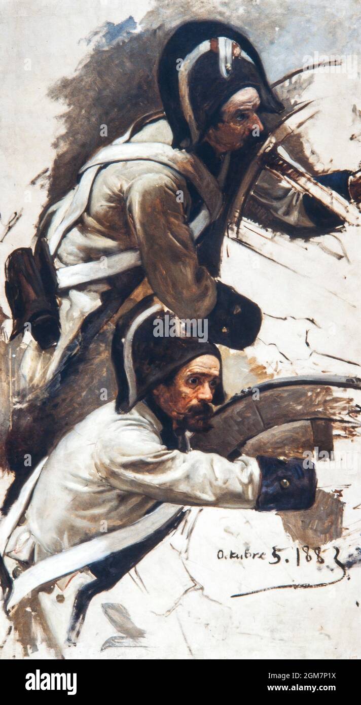 Joaquin Sorolla/ Soldados. Óleo sobre tela, 1883. Diputación de ...