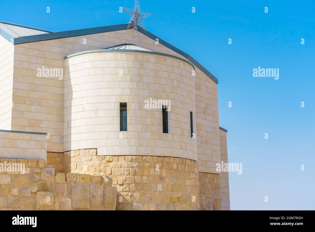 The Memorial church of Moses at Mount Nebo, Jordan Stock Photo - Alamy