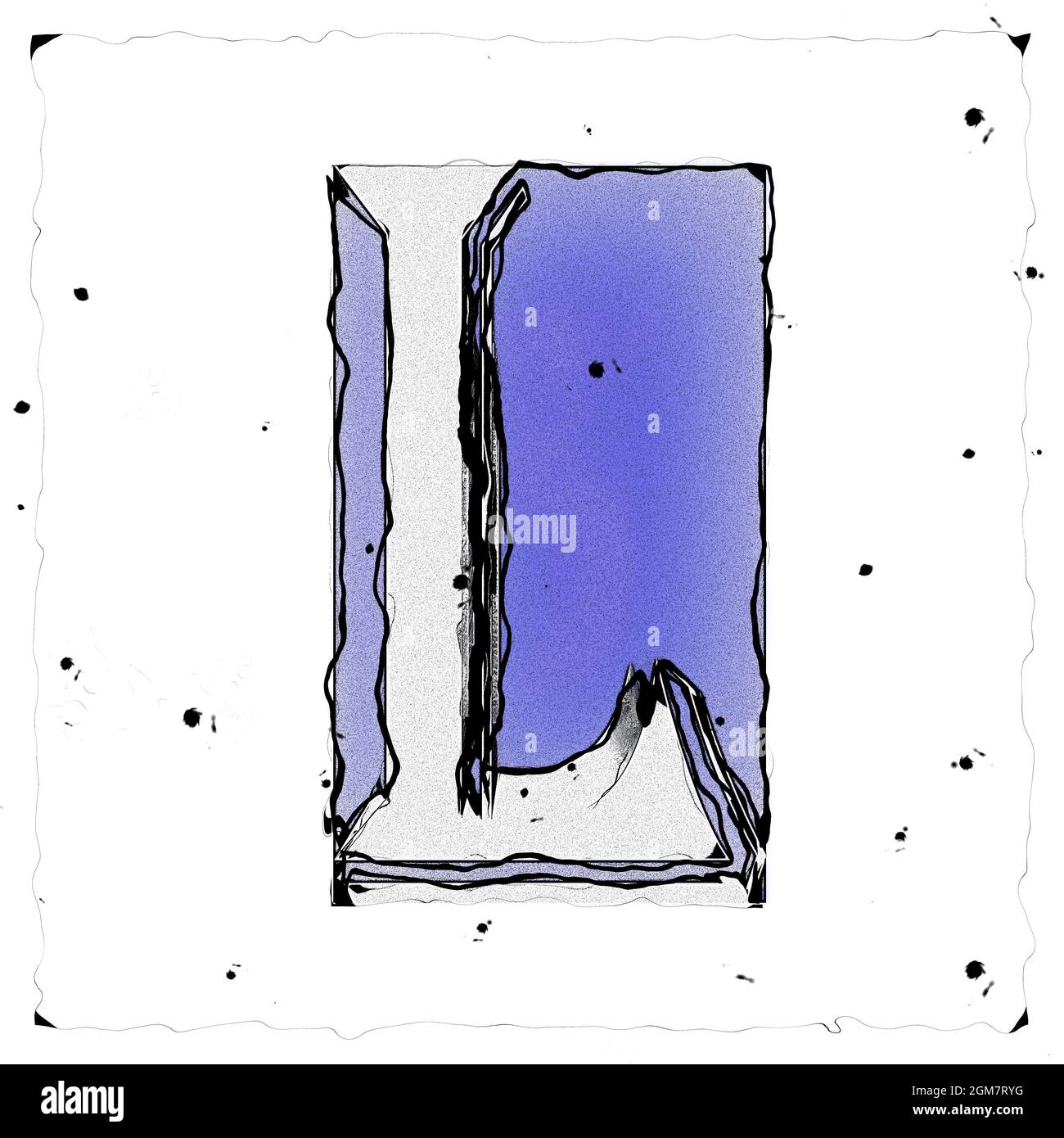 Monogram of uppercase character L , draft and draw Stock Photo - Alamy