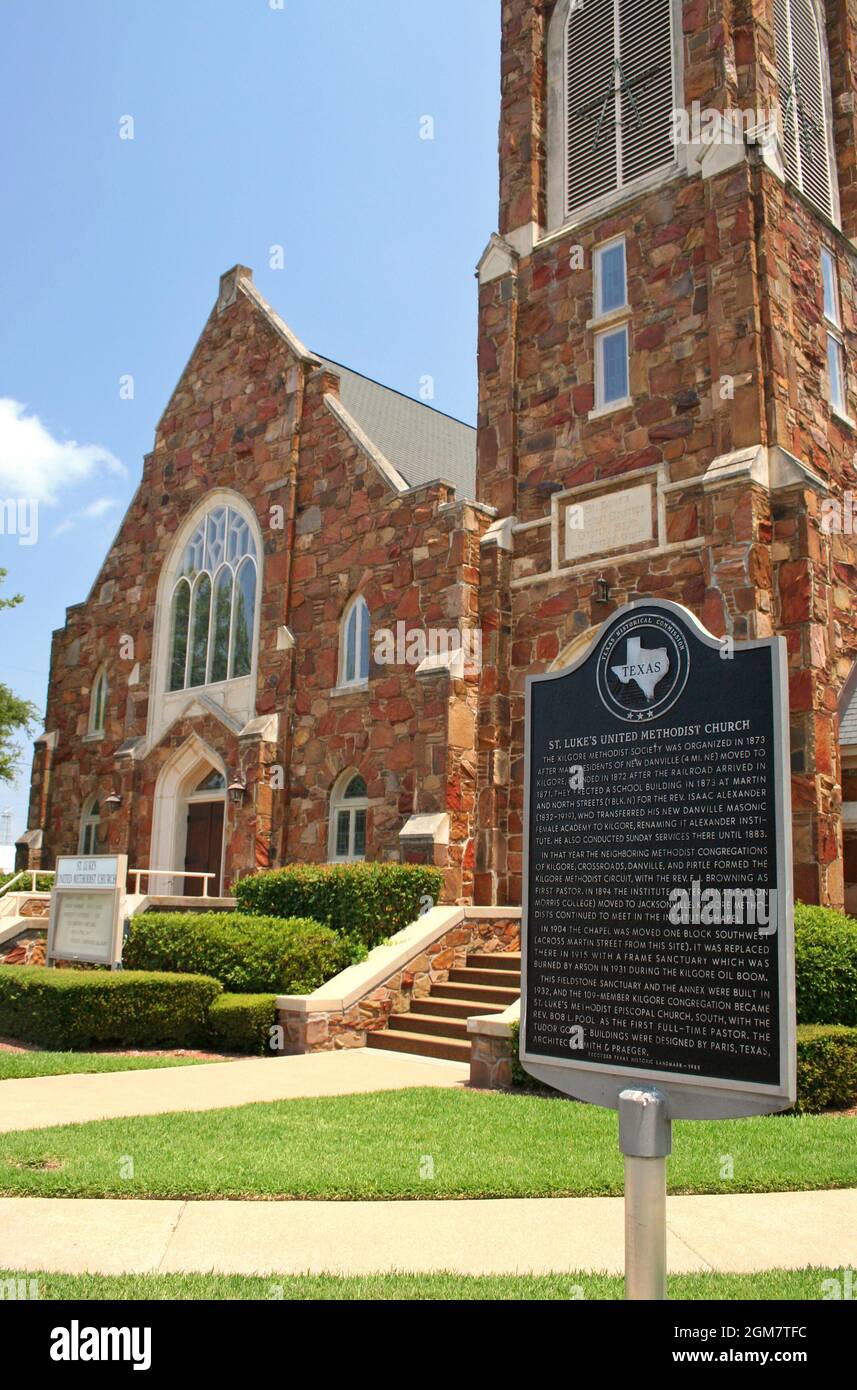 St. Lukes United Methodist Church - Kilgore, TX Stock Photo - Alamy