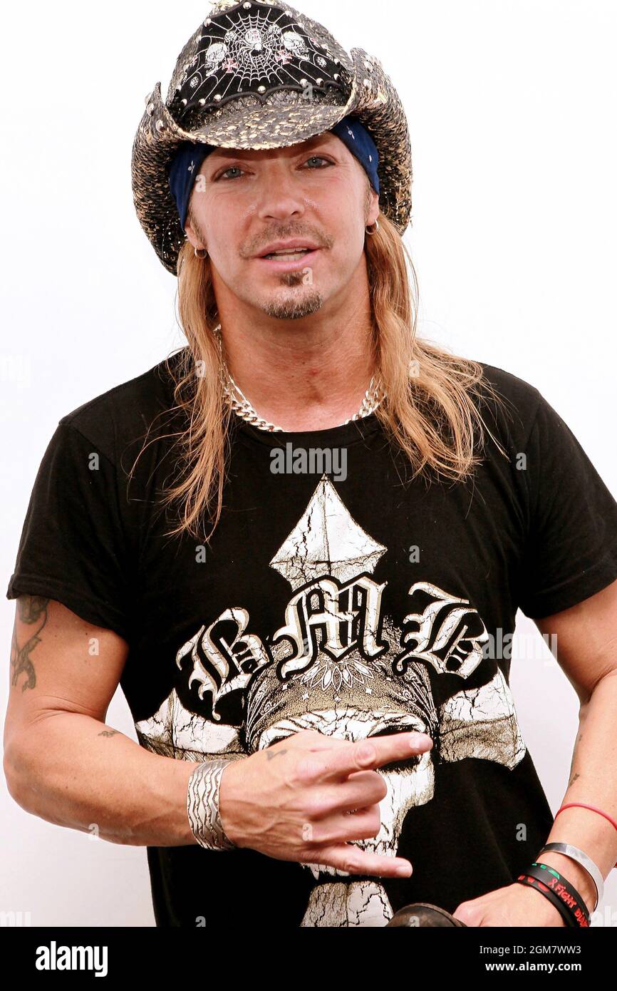 New York, NY, USA. 17 April, 2011. Bret Michaels, poses back stage at ...