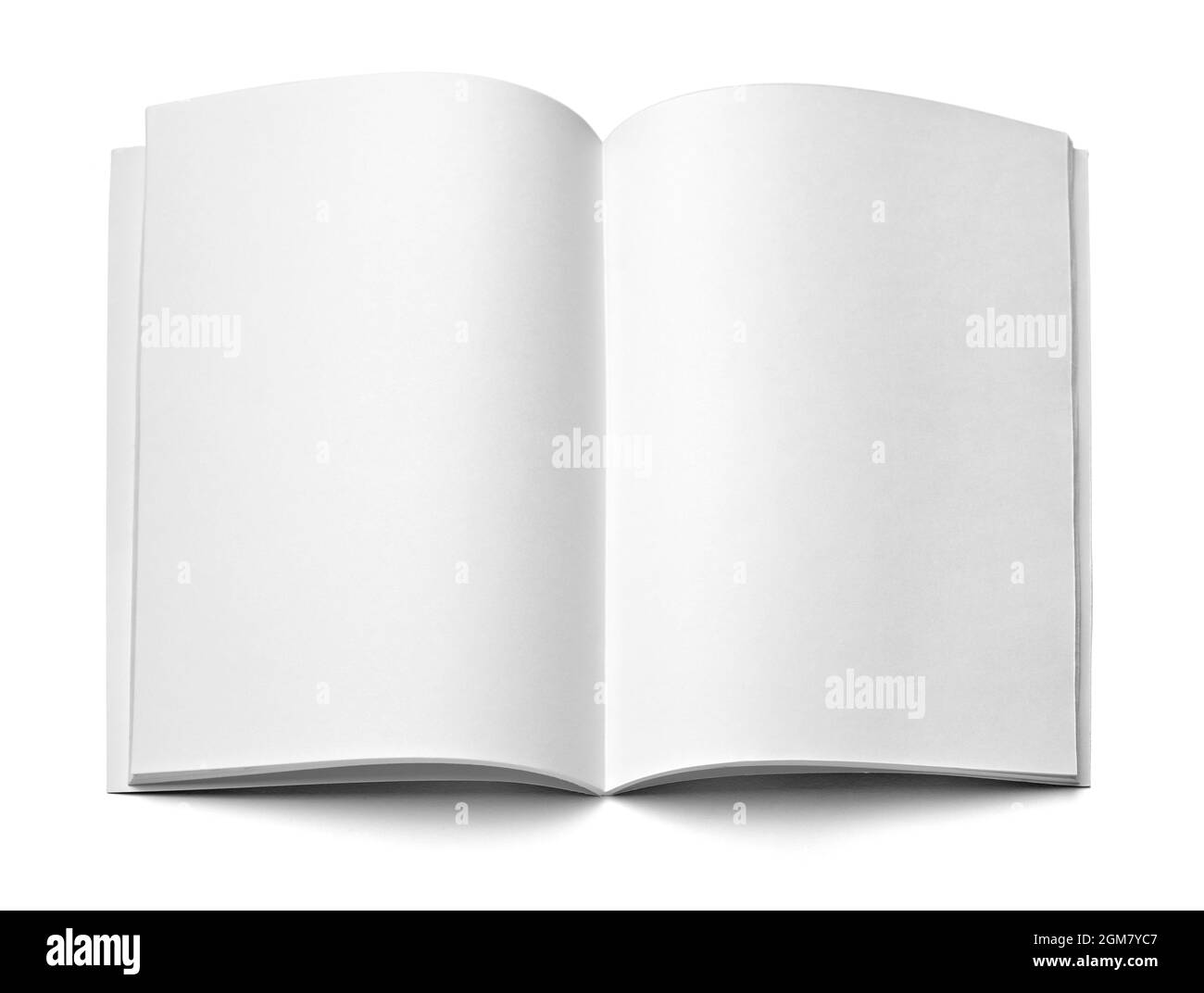 book notebook textbook white blank paper template Stock Photo - Alamy