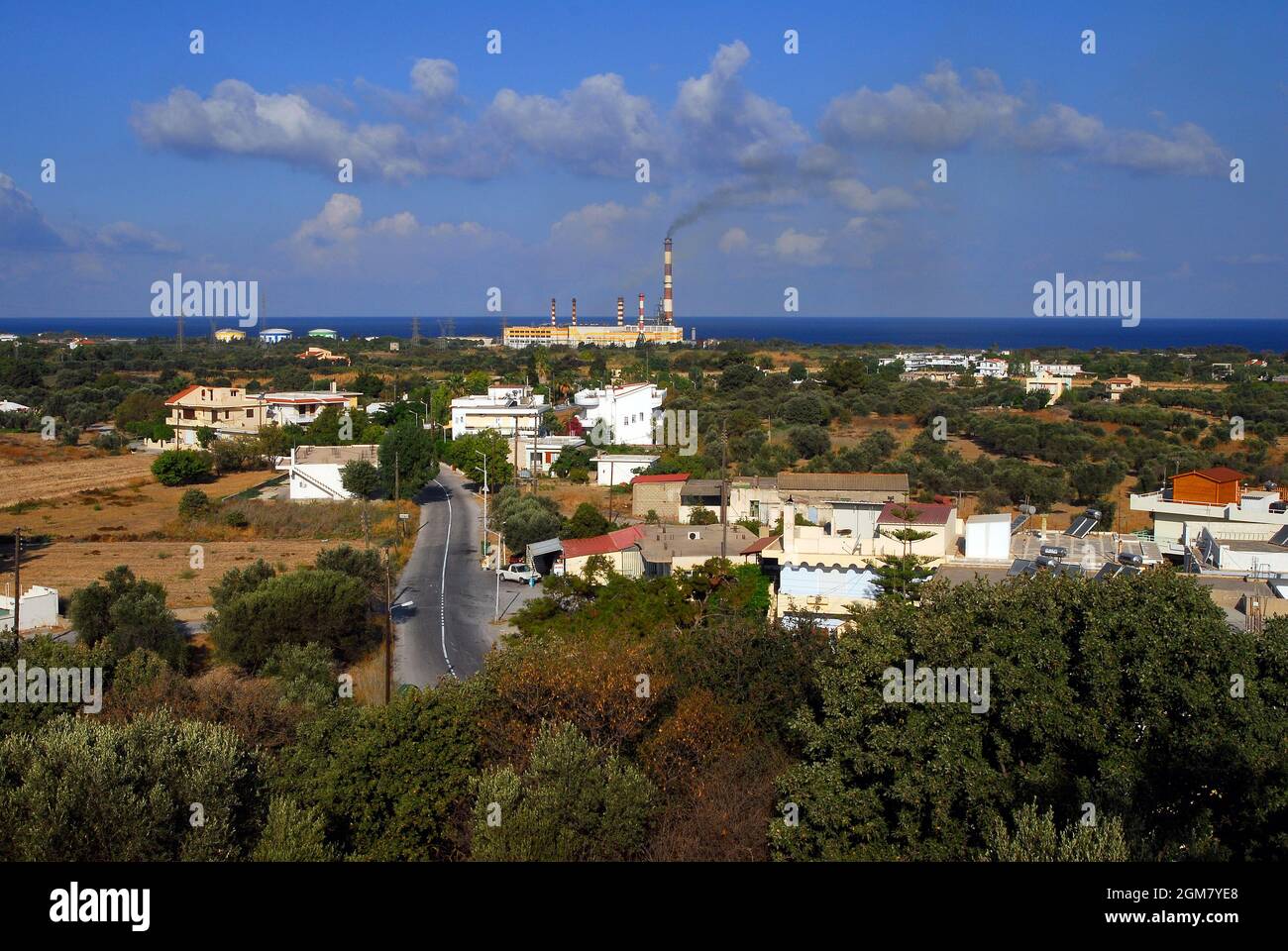 Greece Rhodes island Paradeisi and Theologos villages Stock Photo - Alamy