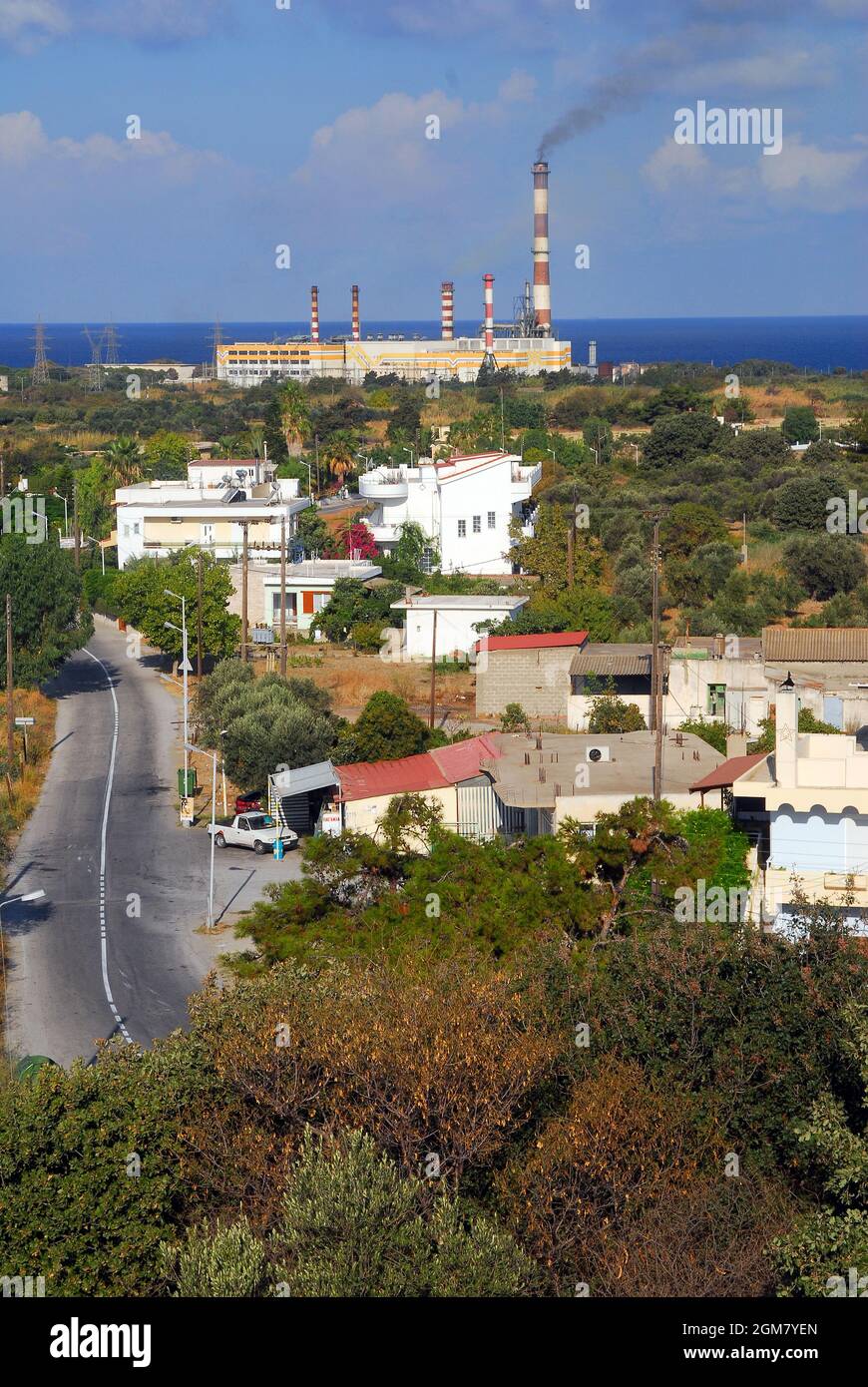 Greece Rhodes island Paradeisi and Theologos villages Stock Photo - Alamy