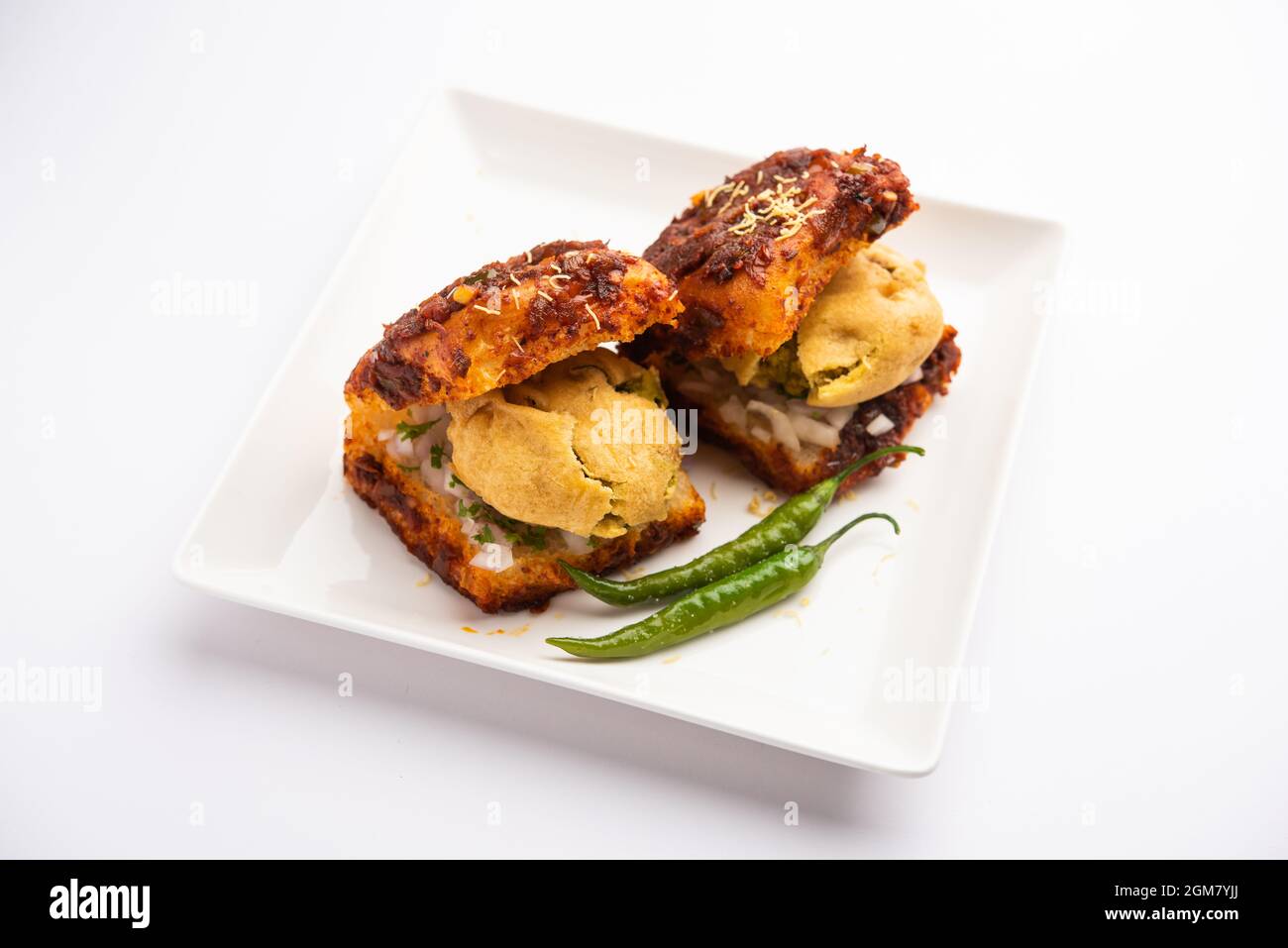 Masala Vada Pav or Wada Pao is an Indian snack Stock Photo - Alamy