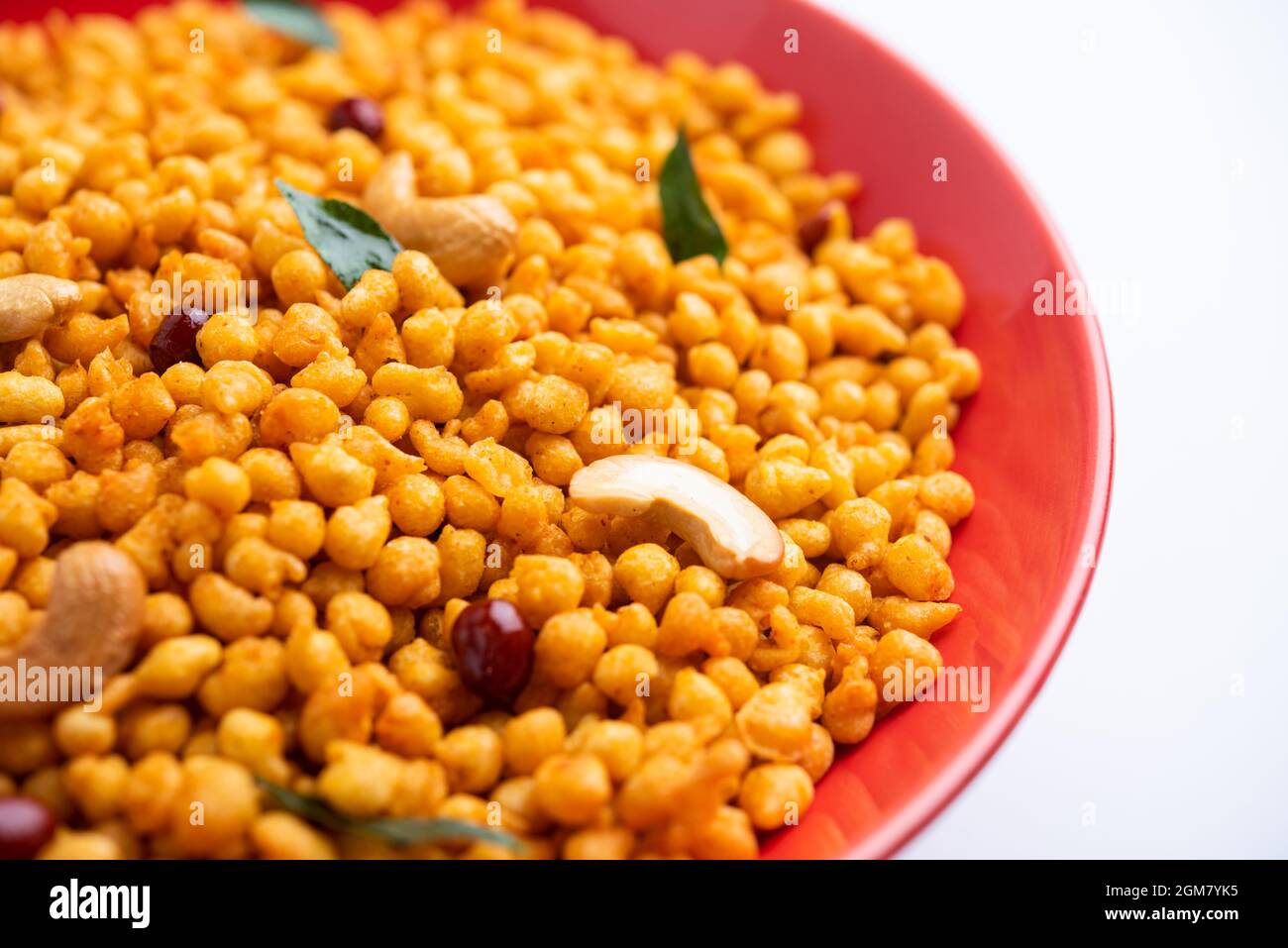 Masala Kara Boond or Namkeen Bundi With Cashew, Peanuts And Curry ...