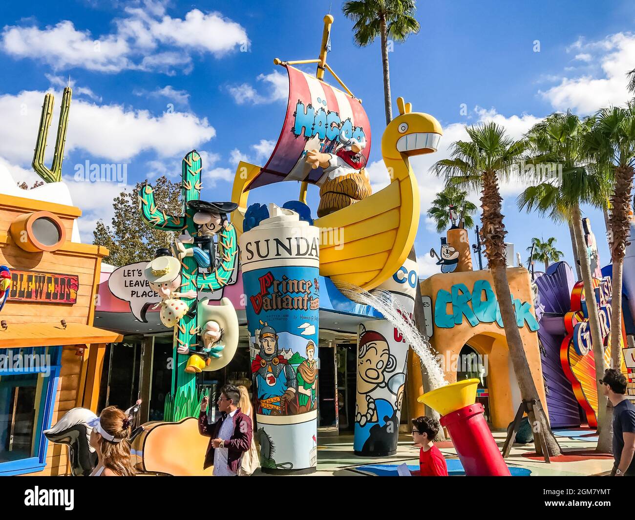 ORLANDO. USA. FLORIDA - JANUARY 05, 2017: Toon Lagoon places. Islands ...
