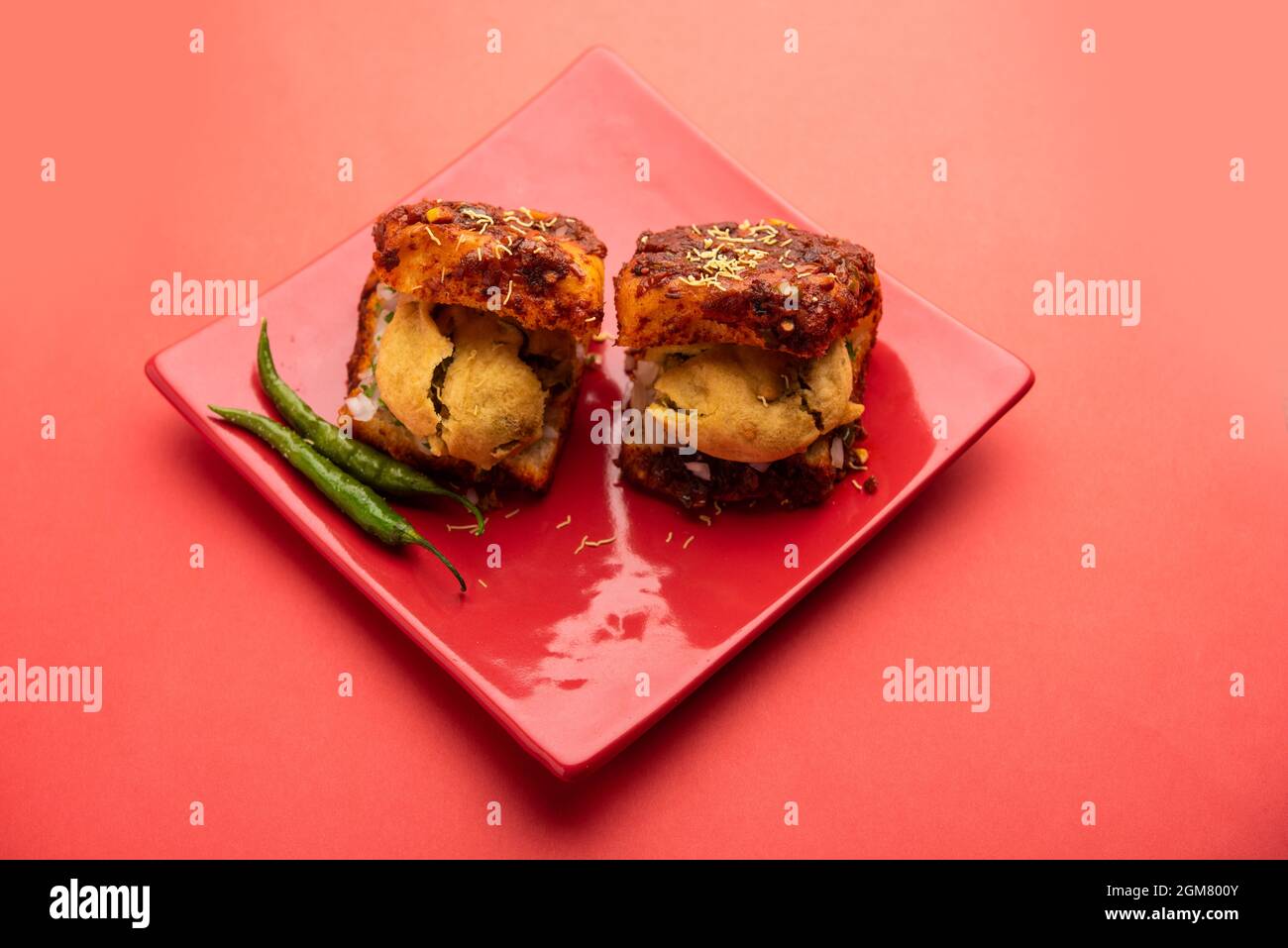 Masala Vada Pav or Wada Pao is an Indian snack Stock Photo - Alamy