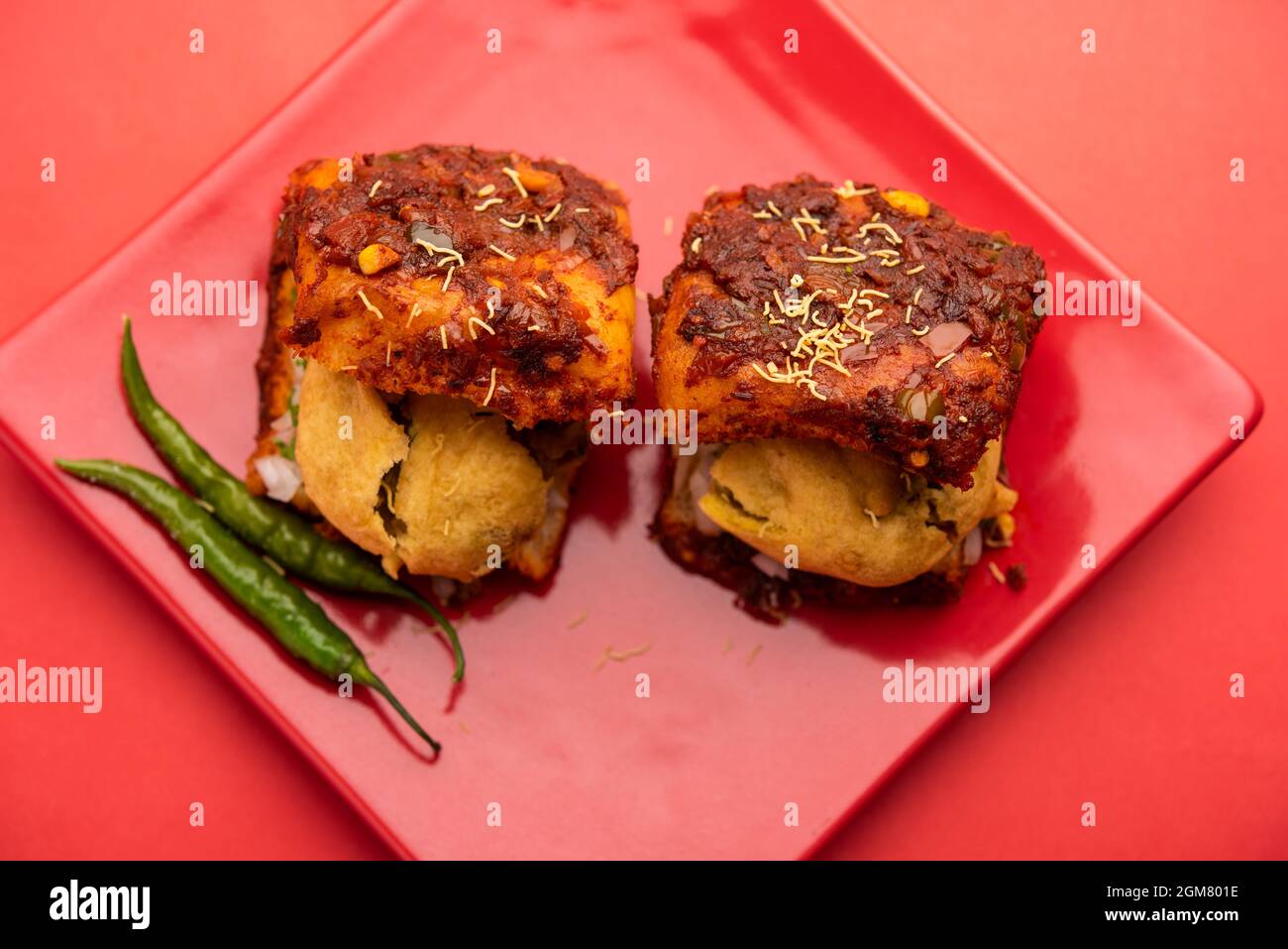 Masala Vada Pav or Wada Pao is an Indian snack Stock Photo - Alamy