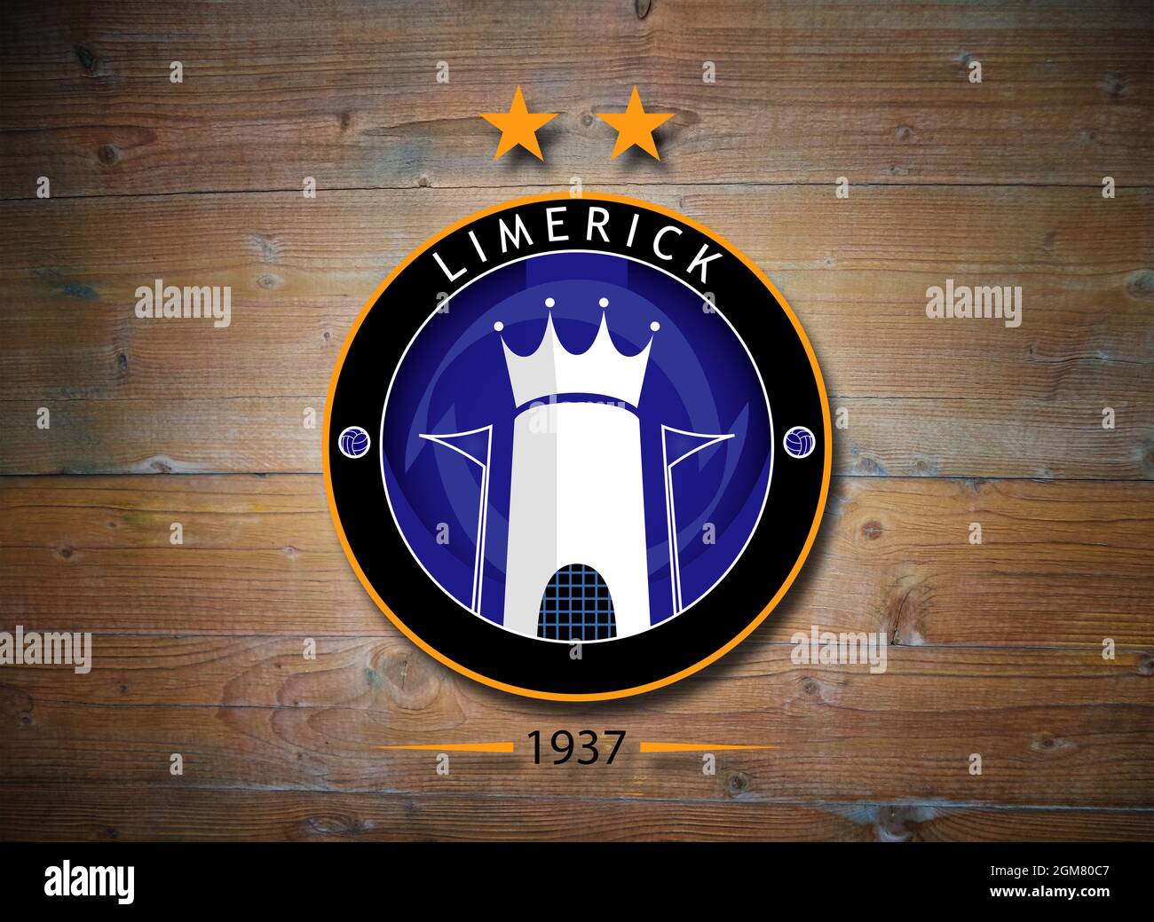 Coat of arms of FC Limerick, Limerick, football club from the Republic ...