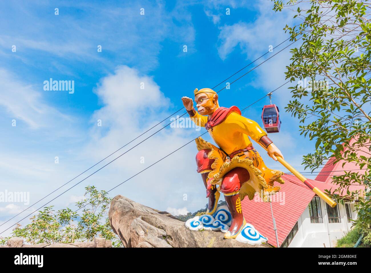The Monkey God statue at Chin Swee Caves Temple in Genting Highlands ...