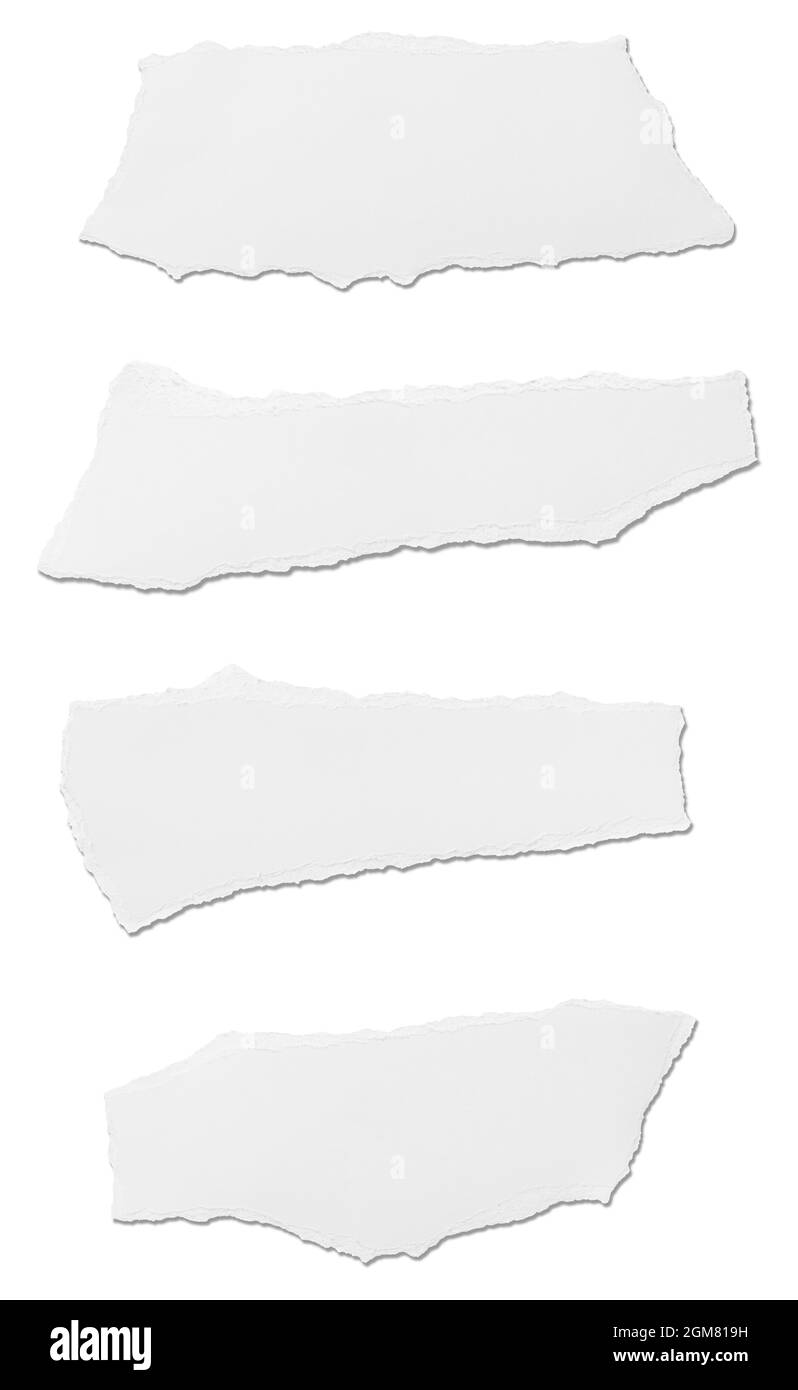 white paper ripped message torn Stock Photo - Alamy