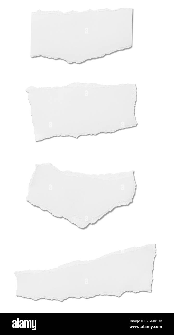 white paper ripped message torn Stock Photo - Alamy