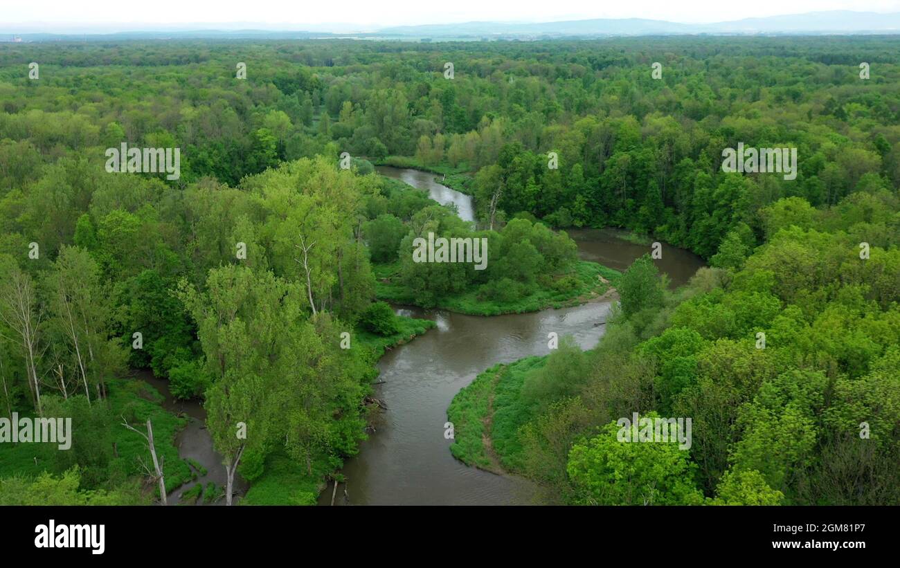 Meanders river delta dron aerial hi-res stock photography and images ...