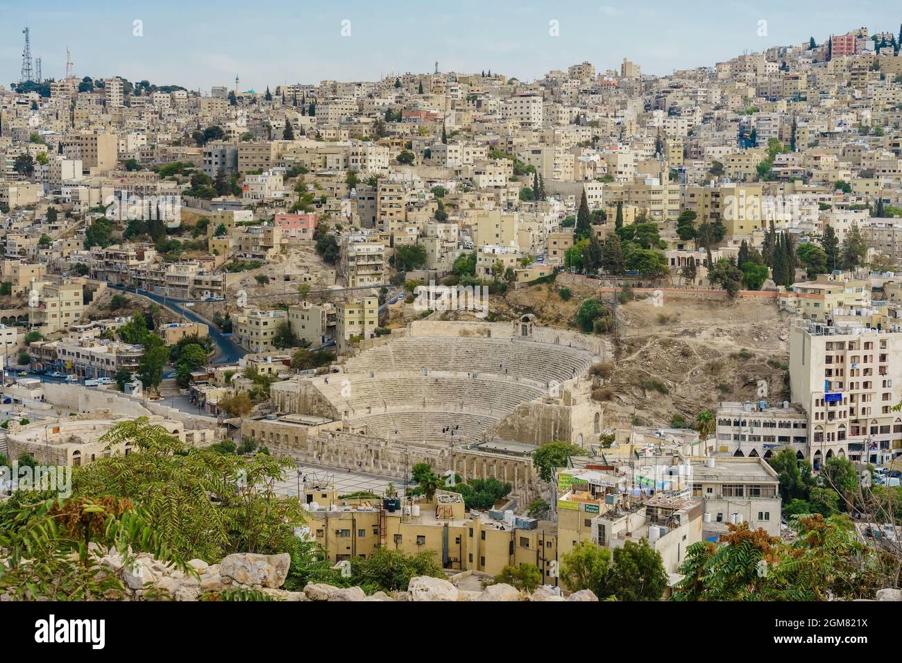 Roman amphitheater downtown amman jordan hi-res stock photography and ...
