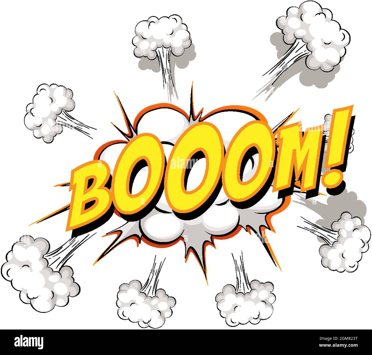 Comic speech bubble with boom text illustration Stock Vector Image ...