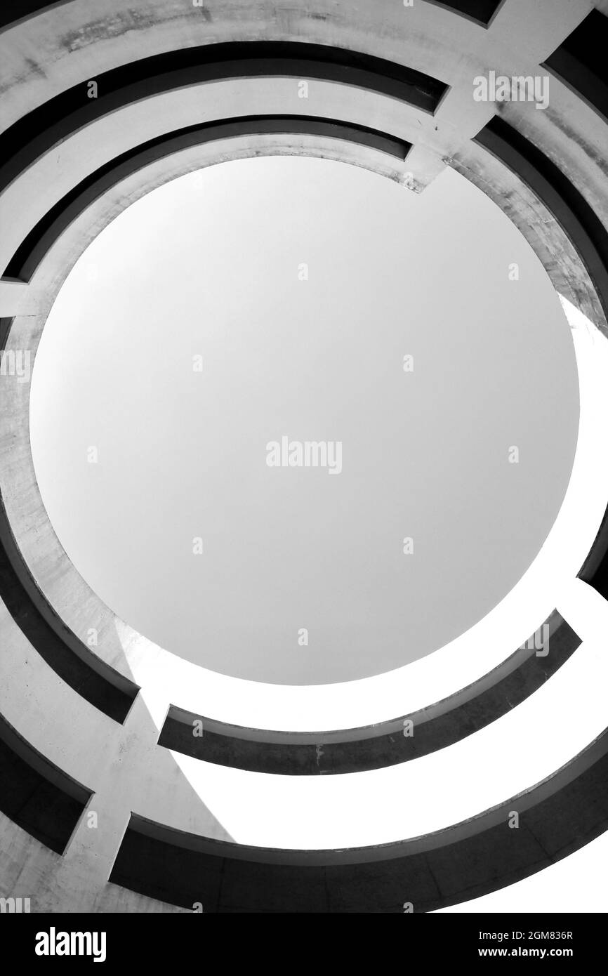 Abstract photograph of car park in Southampton Stock Photo - Alamy