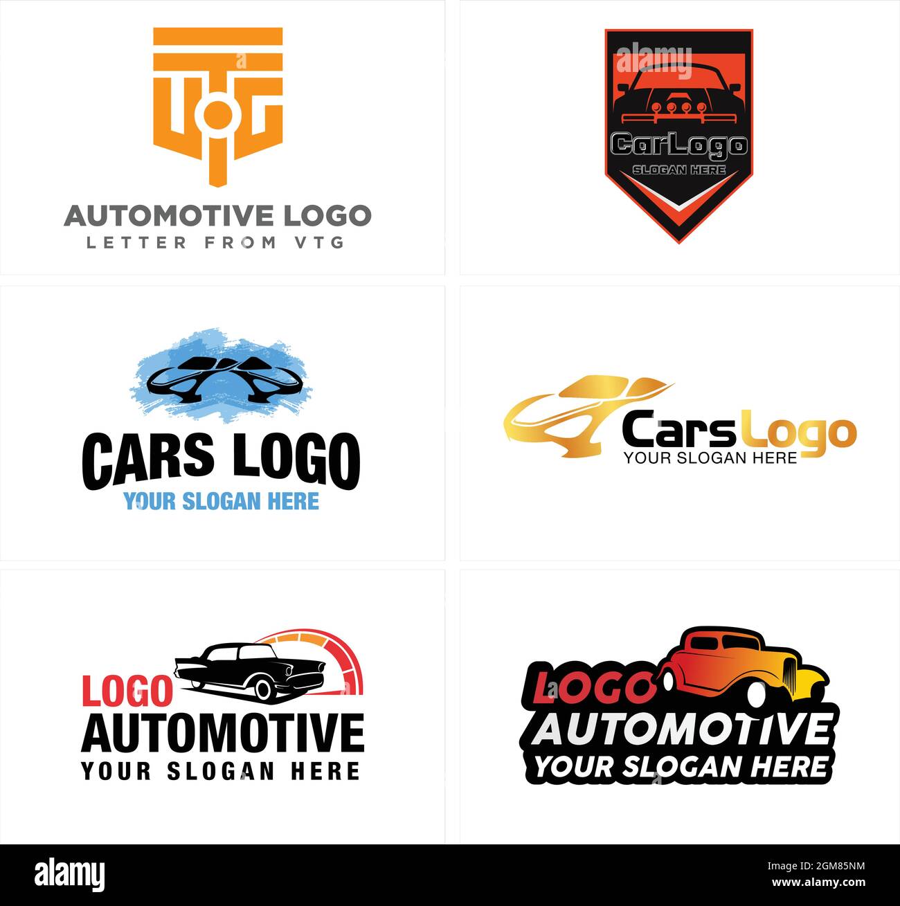 Cars set line design hi-res stock photography and images - Alamy