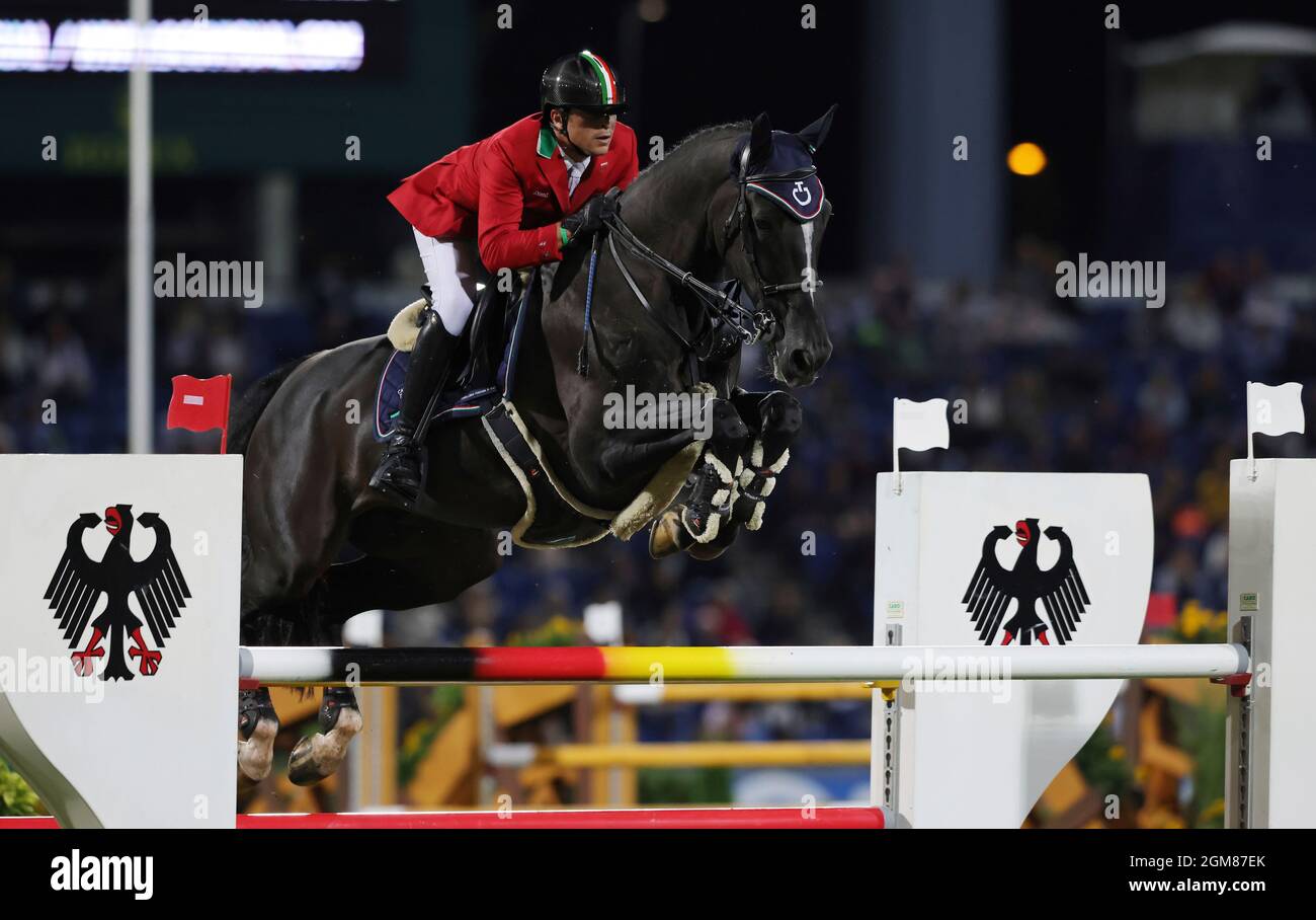 City Aachen, Deutschland. 16th Sep, 2021. firo: 16.09.2021, equestrian ...
