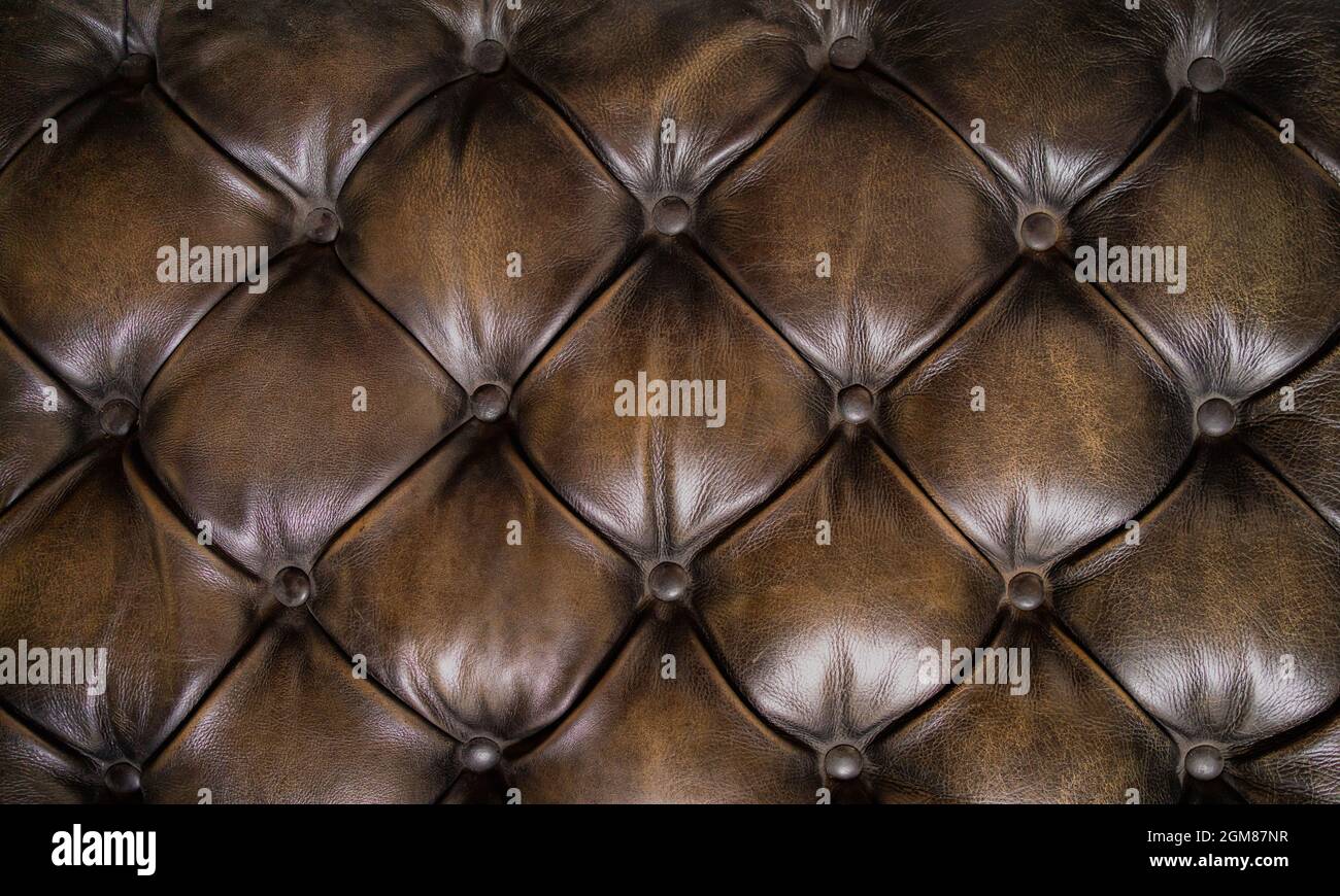 Leather chesterfield hi-res stock photography and images - Alamy