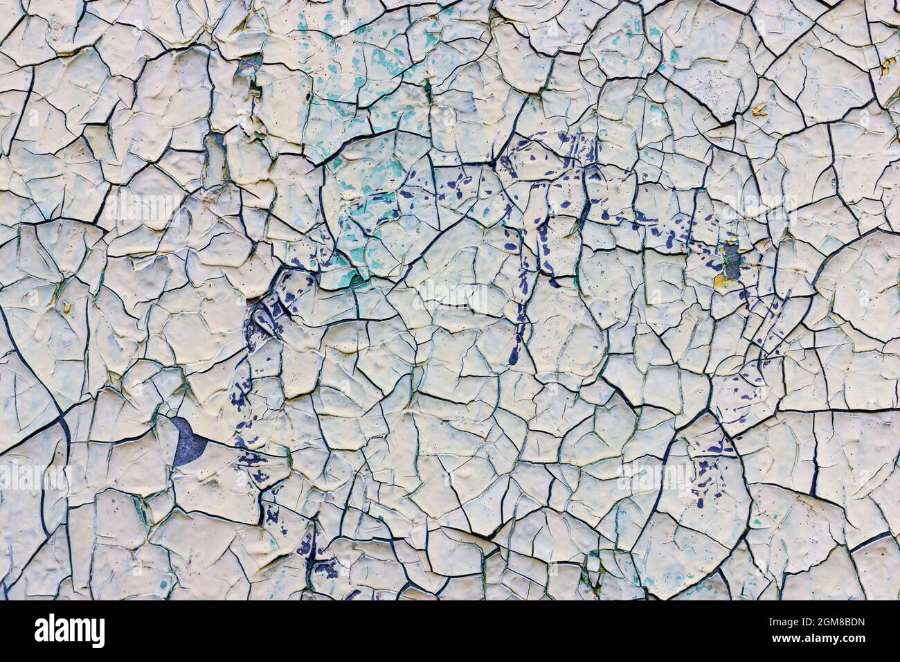 Old cracked paint texture. Burnt paint. The surface is worn out Stock ...