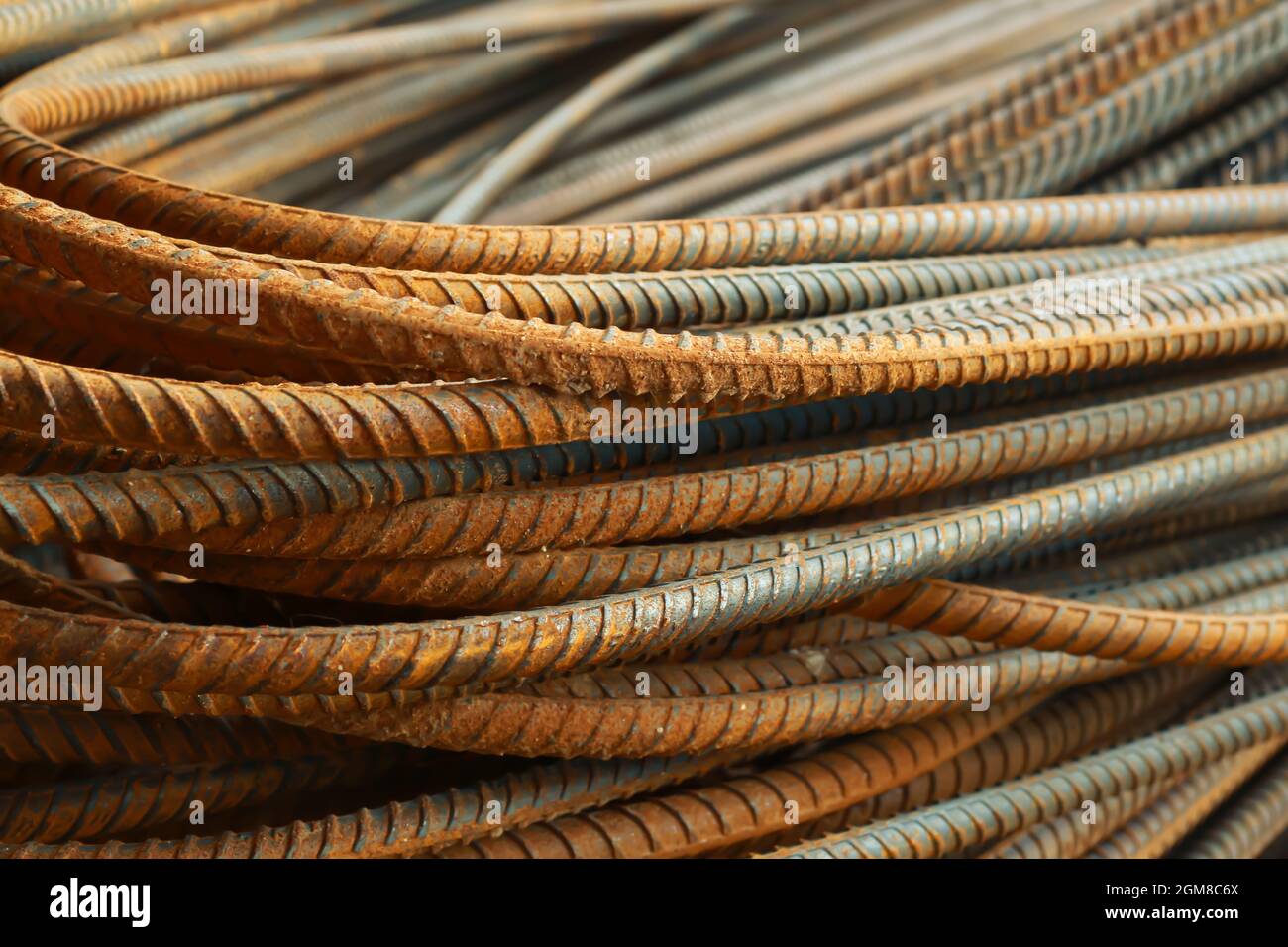 Steel bar for construction. iron rust metal Stock Photo - Alamy