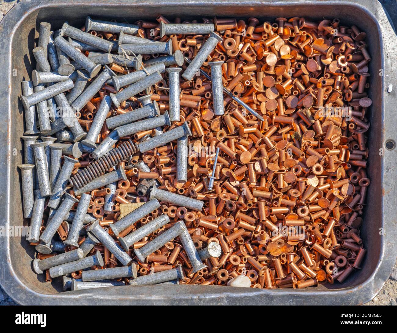 Copper rivets hi-res stock photography and images - Alamy