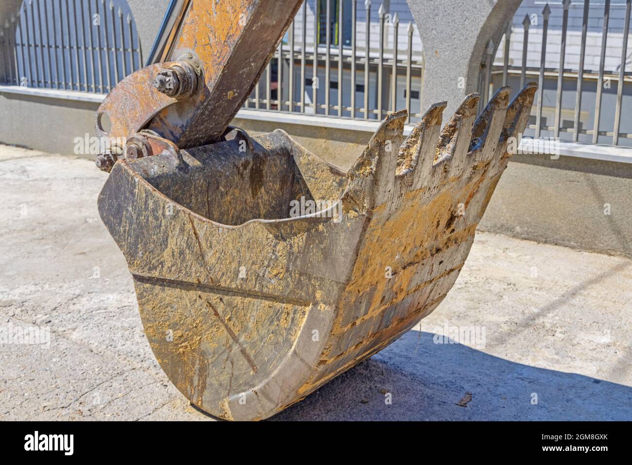 Digger Bucket Excavator Construction Machine Hydraulic Equipment Stock ...