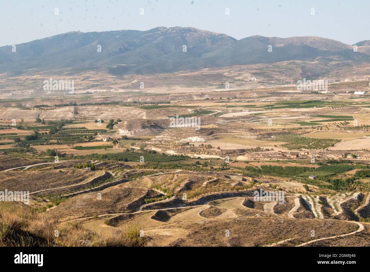Aerial shot of a natural landscape of hills Stock Photo - Alamy