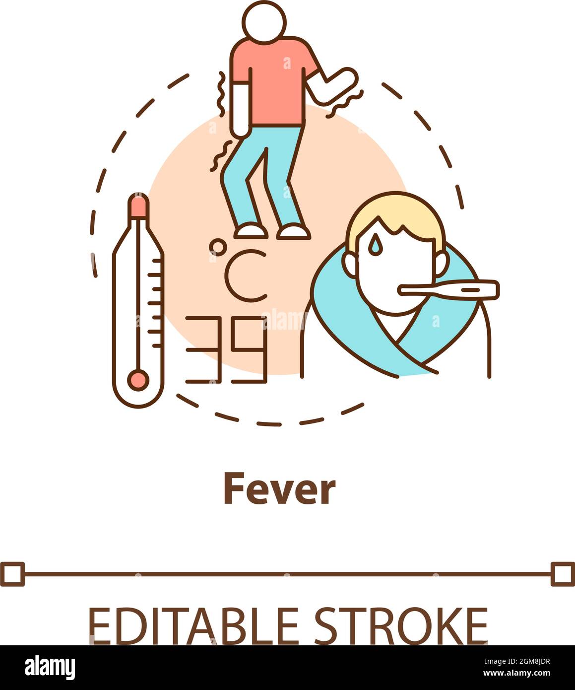 Fever concept icon Stock Vector Image & Art - Alamy