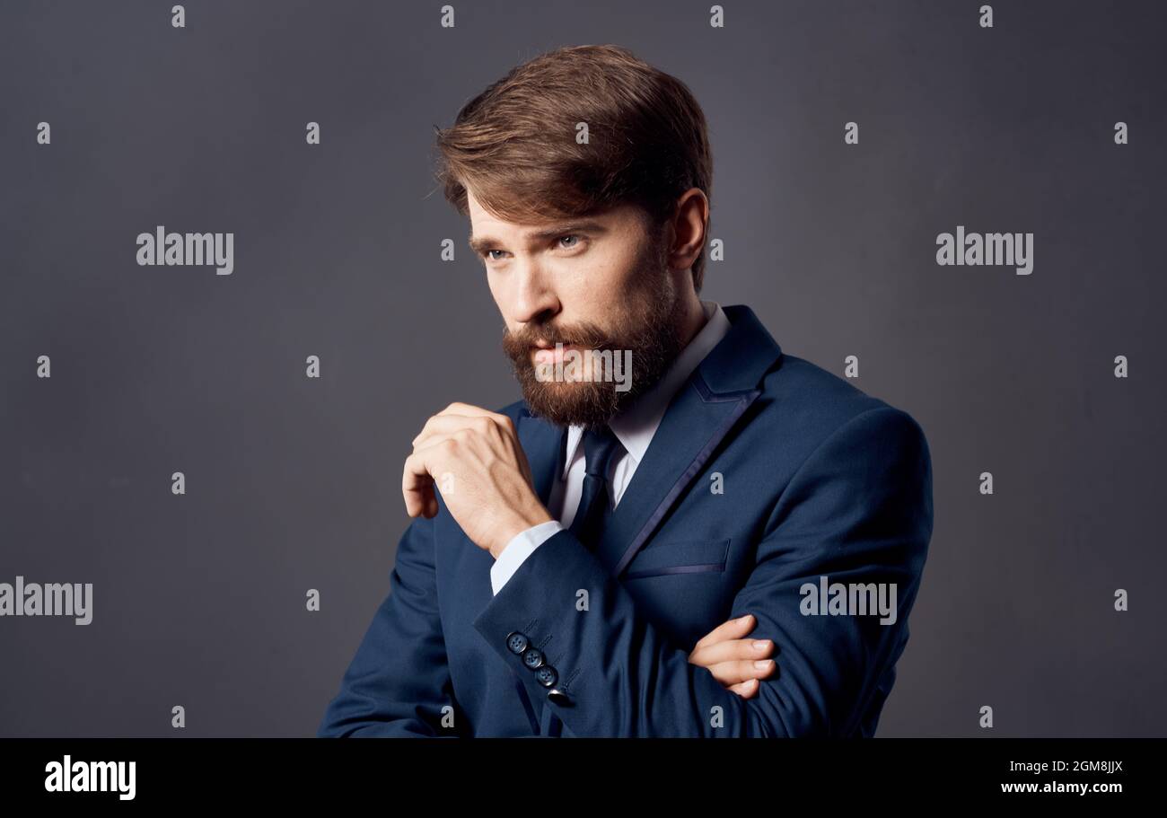 businessmen executive office isolated background Stock Photo - Alamy