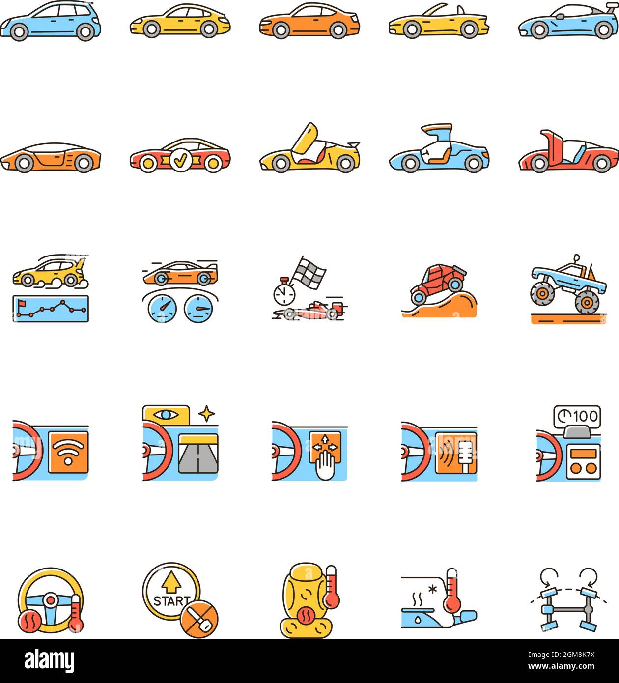 Luxury car feature Stock Vector Images - Alamy